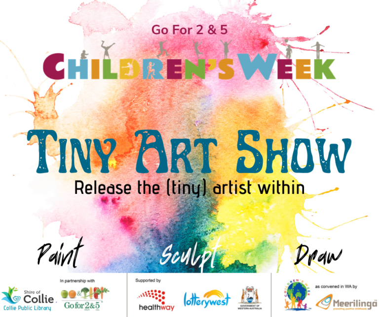 Children’s Week Tiny Art Show at Collie Public Library | Shire of Collie